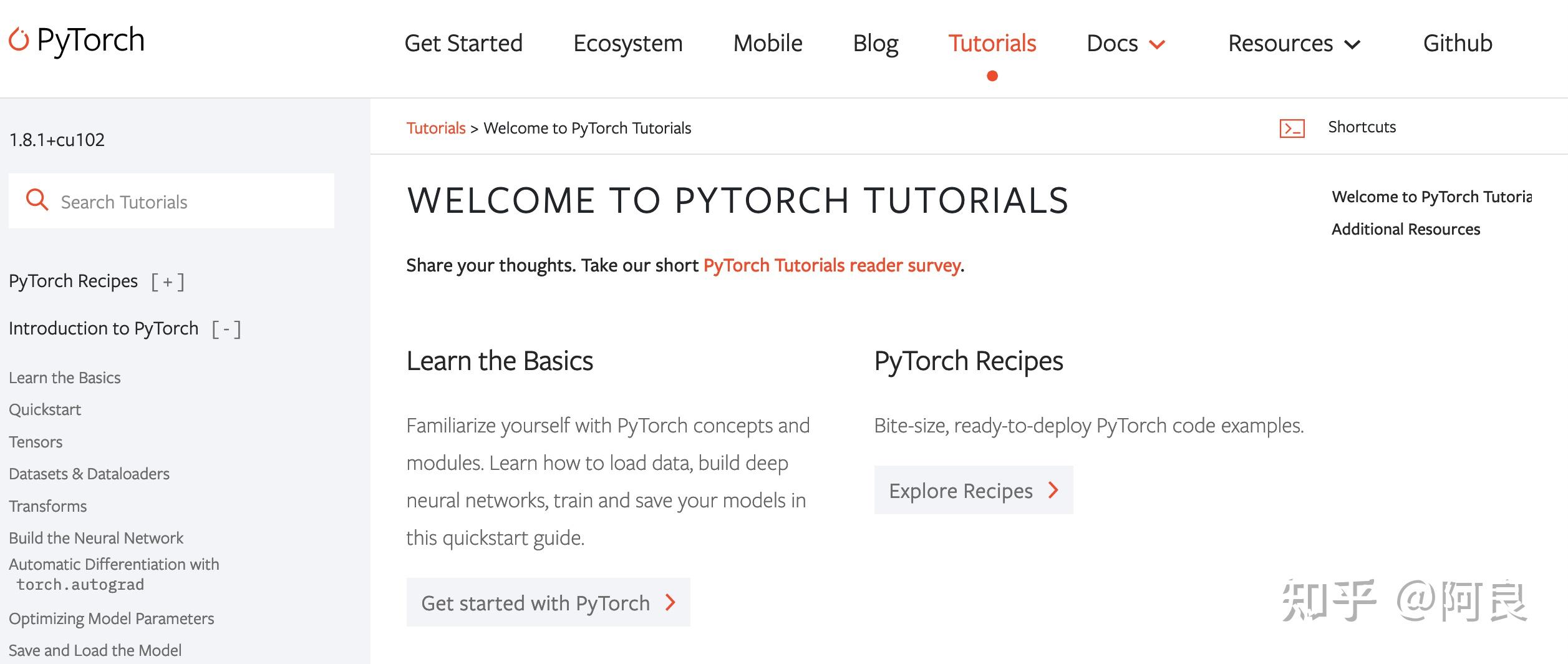 有python功底的初学者学习pytorch，有什么书或者教程可以推荐吗？ - 知乎