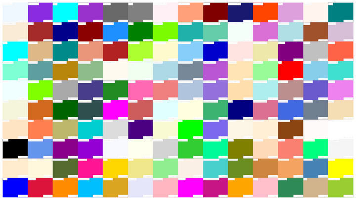 .NET Framework命名颜色一览图，附Python生成脚本 - 知乎