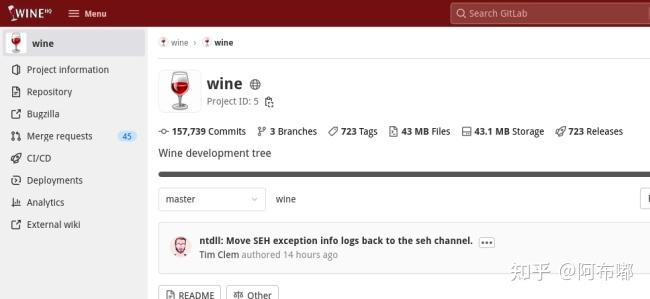 【每日一闻】GitLab 已成为 Wine 的主要开发平台 - 知乎