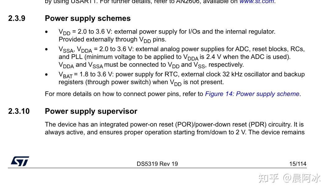 stm32的数据手册上写“VDDA和VSSA必须分别连接到VDD和VSS”是什么意思？ - 知乎