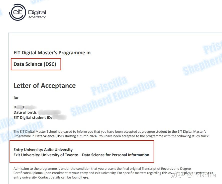 24年秋季入学：昨天EIT开奖，收获五个offer-多个阿尔托和KTH瑞典皇家理工 - 知乎