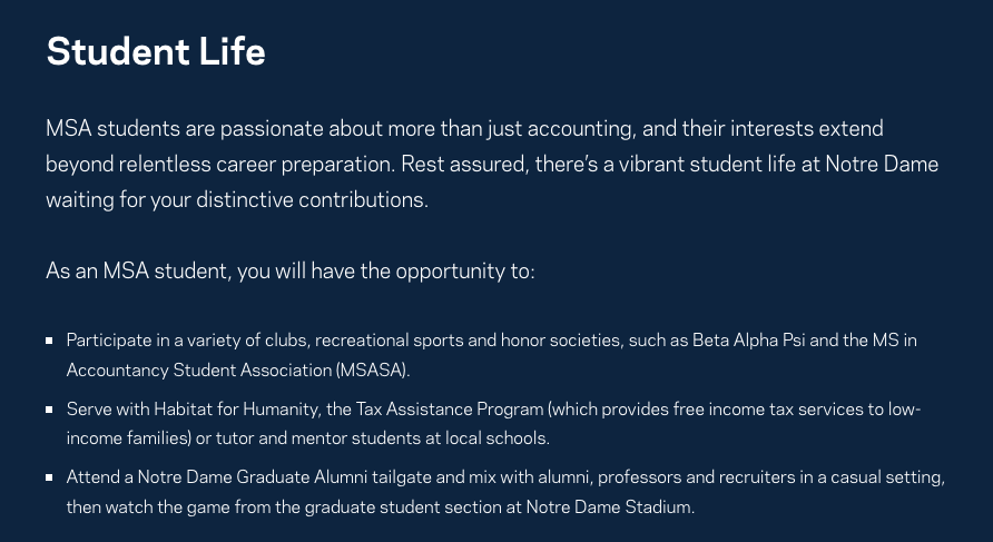 美国研究生项目 | 圣母大学 - 会计学硕士 - University of Notre Dame - Master of Science ...