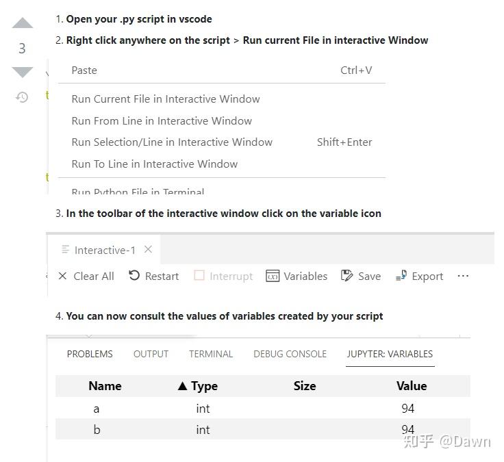 vscode如何像spyder的variable explorer一样查看变量的值？ - 知乎