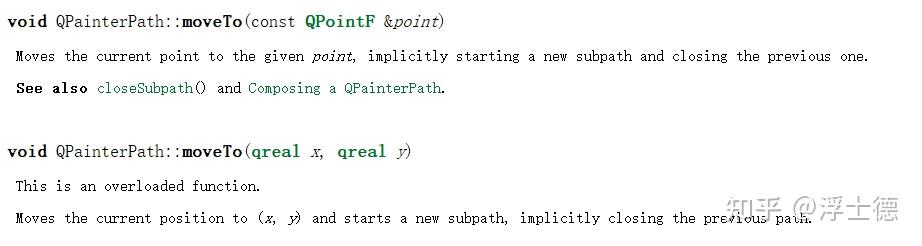对于Qt编程中的QpainterPath类,moveto()方法与 arcto()方法之间是什么关系? - 知乎