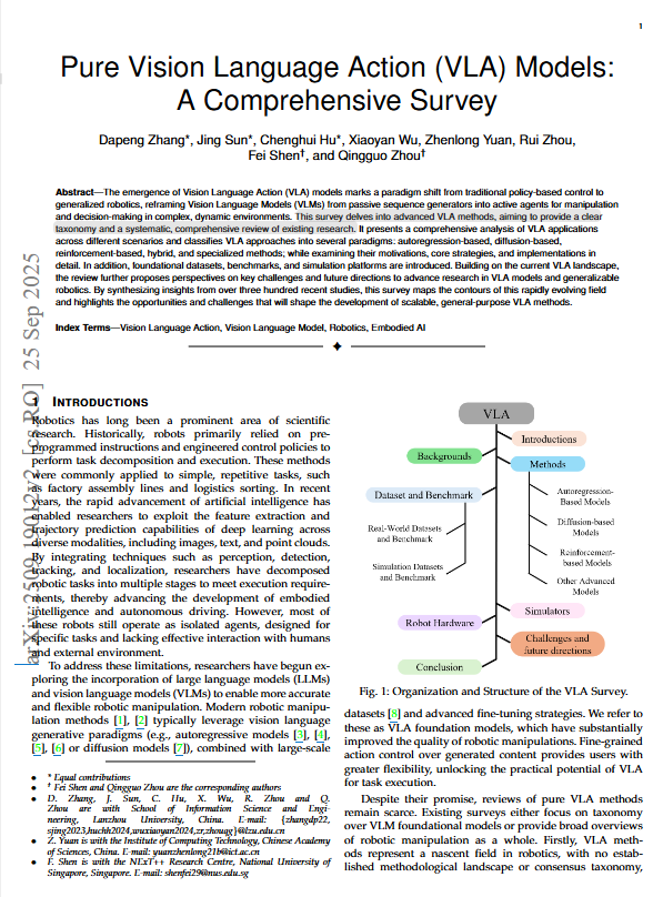 VLA最新综述万字解析：Pure Vision Language Action (VLA) Models:A Comprehensive ...