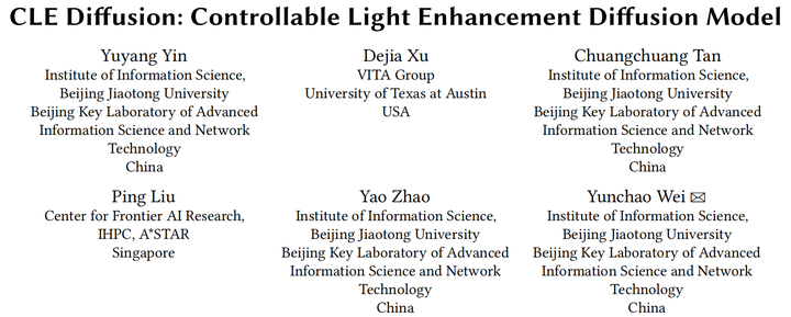 ACM MM 2023| CLE Diffusion:可控光照增强扩散模型 - 知乎