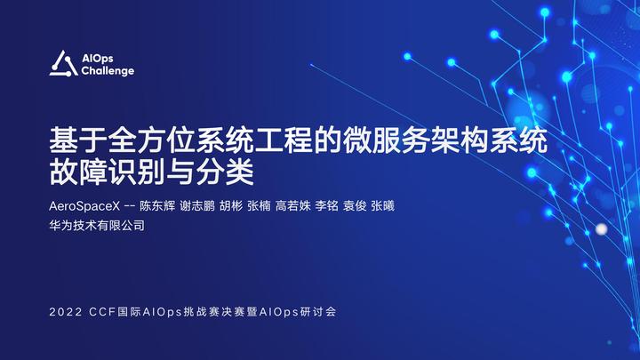 2022年CCF国际AIOps挑战赛方案分享 - 知乎