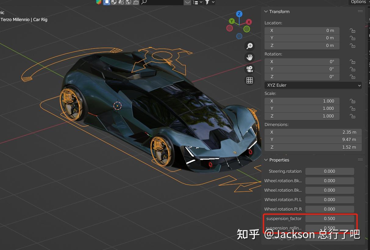 Lv.1 Blender学习记录3 - rigcar插件使用（202209021更至2022090122，已完结） - 知乎