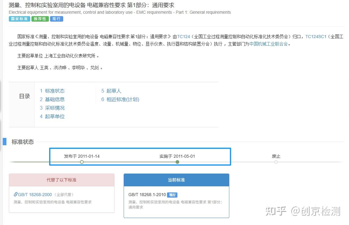 创京检测深度参与国家电磁兼容性标准修订，参与制定的新国家标准GB/T 18268.1—2025正式发布！ - 知乎