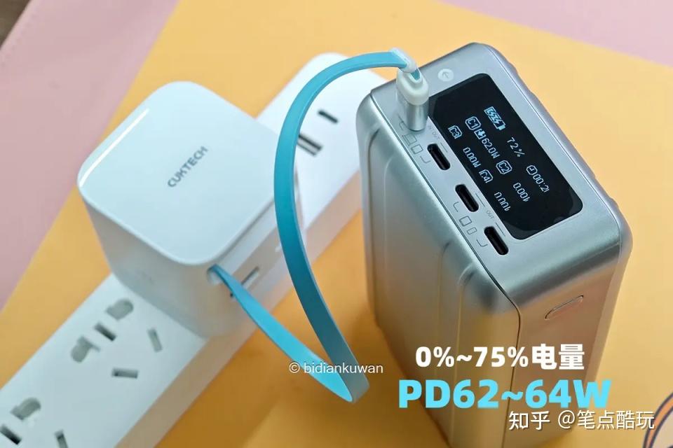 自带伸缩线，不按套路出牌！酷态科CP6电能充67W 2C1A实测 - 知乎