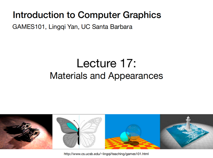 GAMES101笔记_Lec17_材质与外观 Materials and Appearances - 知乎