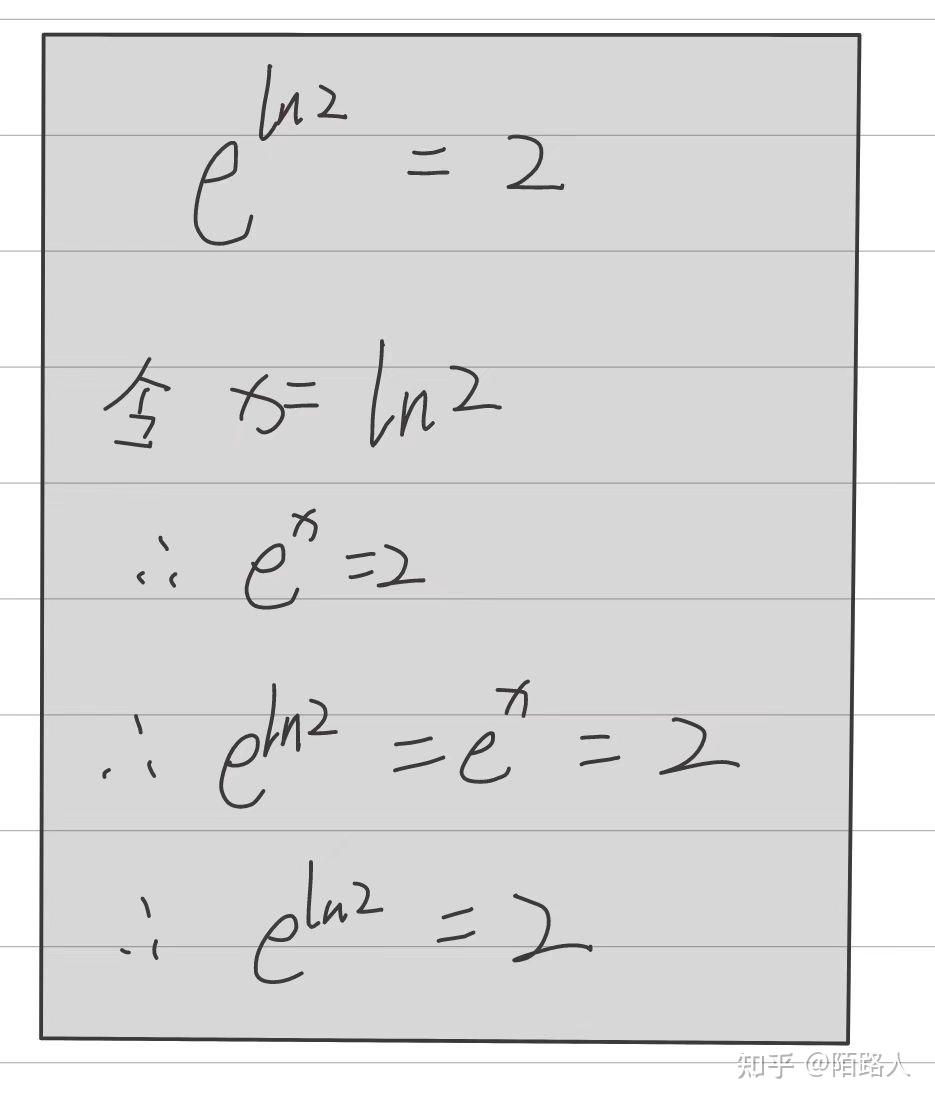 e的ln2次方为什么＝2？ - 知乎