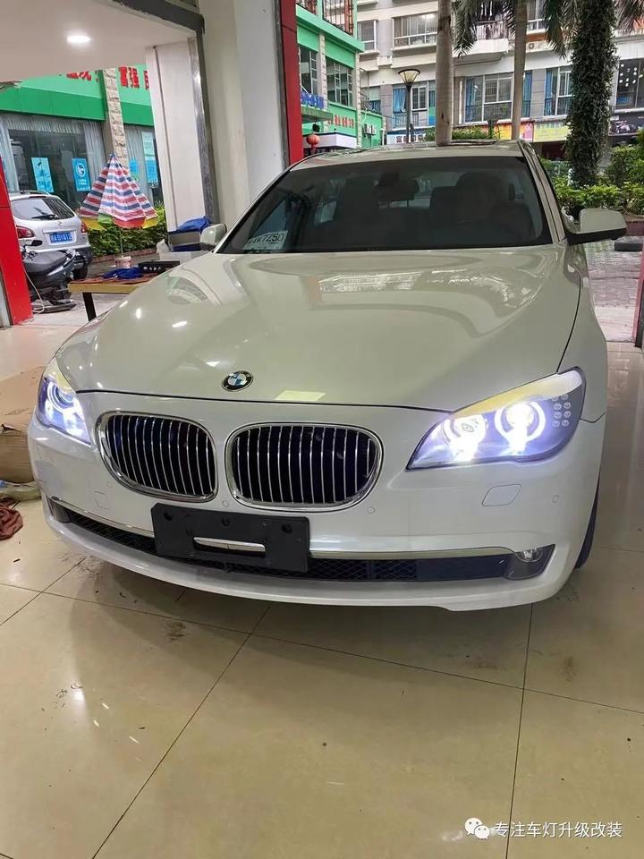 宝马7系 740Li 原车ZKW氙气灯双光透镜 直接升级 激光 四透镜 加内胆喷黑 换白色天使眼 江门市开平市汽车大灯 - 知乎
