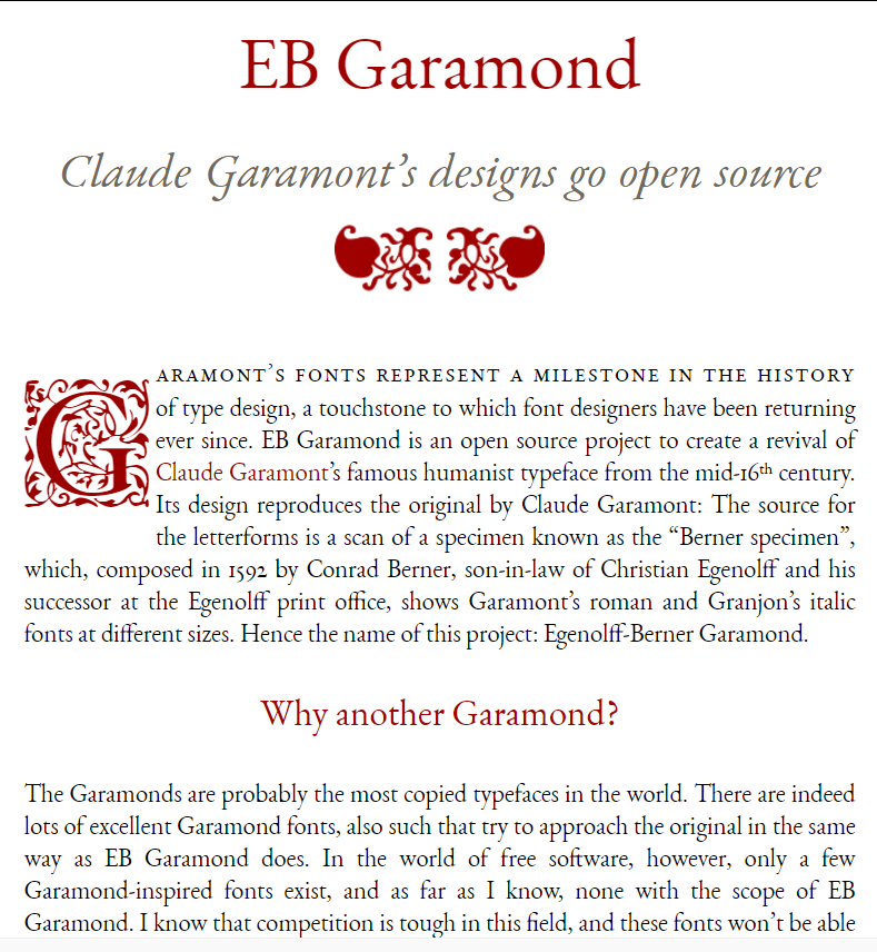Garamond 系列有什么免费可商用的字体吗? - 知乎