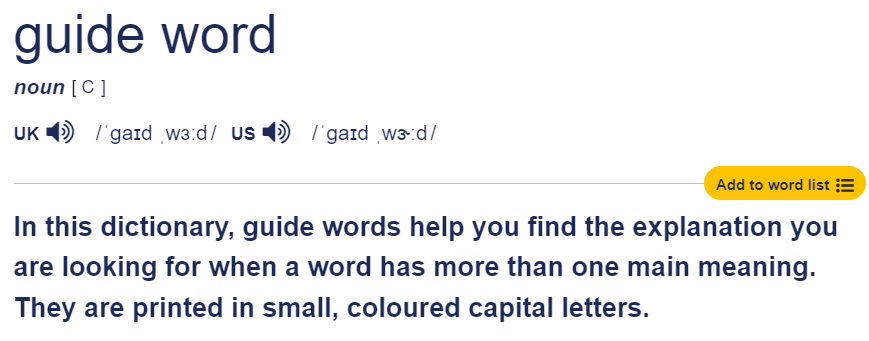 如何使用剑桥词典（https://dictionary.cambridge.org/）？ - 知乎
