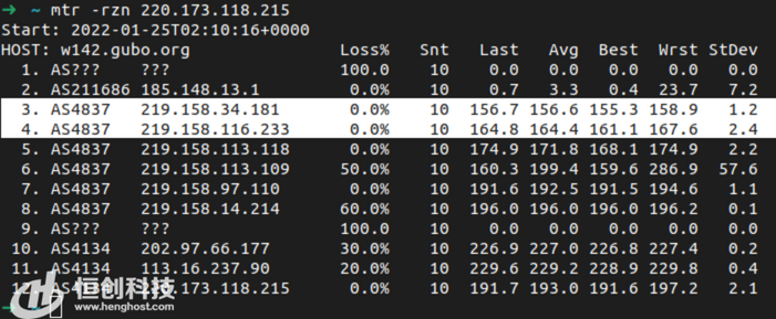 海外服务器AS4837和AS4134S线路含义？怎么测试？ - 知乎