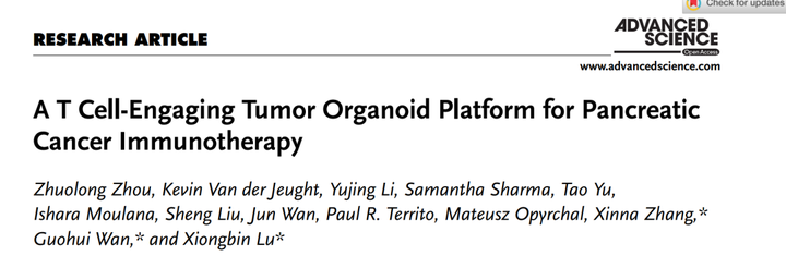 IF=17.521丨Advanced Science：含有T细胞的肿瘤类器官用以评价表观遗传调节药物 - 知乎