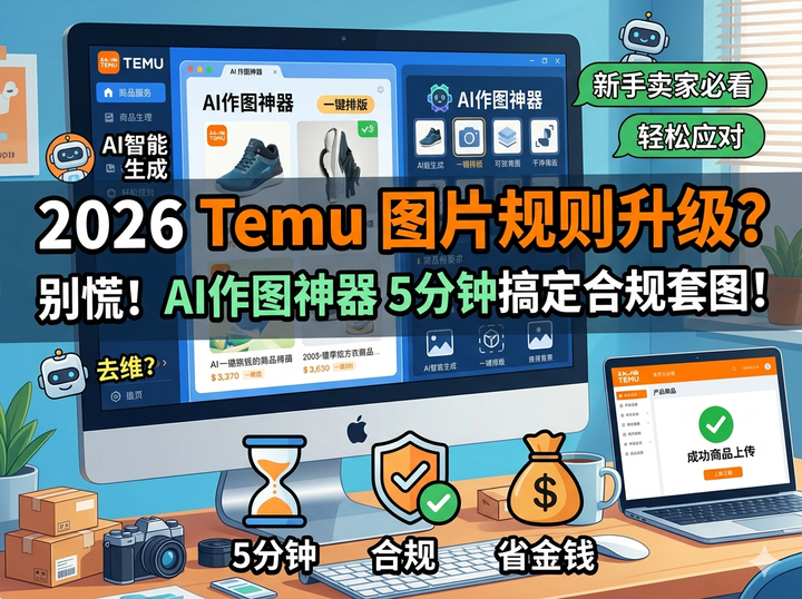 Temu图片规则2026再升级？新手卖家必看：这款AI工具，5分钟搞定合规套图不踩坑【附实测】 - 知乎