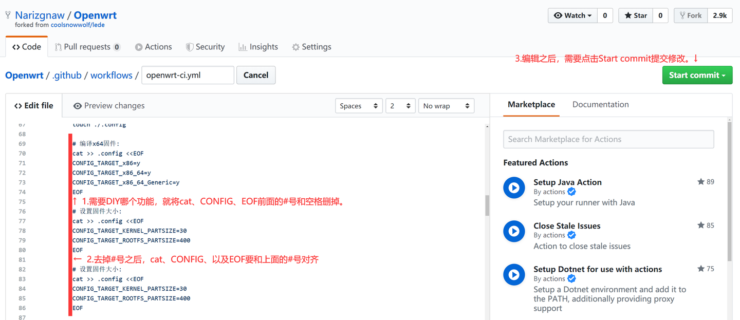 面向小白的Github_Action使用workflow自动编译lean_openwrt教程 - 知乎