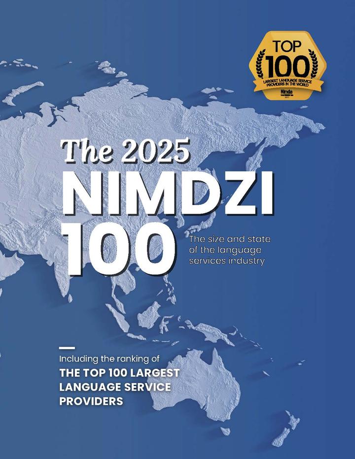THE 2025 NIMDZI 100 The ranking of the largest language service ...
