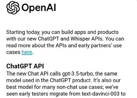 OpenAI开放ChatGPT API：2分钱700字 - 知乎