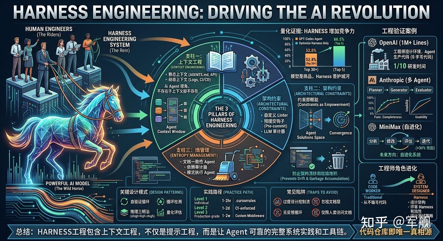 一文读懂 Harness Engineering：AI 时代软件工程的全新范式 - 知乎