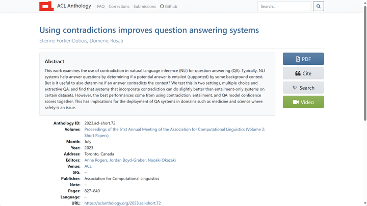 Using contradictions improves question answering systems (ACL2023) - 知乎