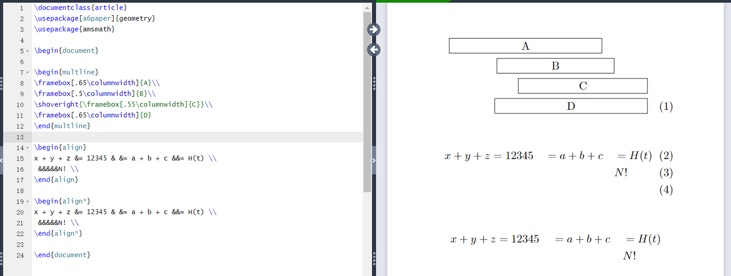 Latex#对齐（align）#入门教程 - 知乎