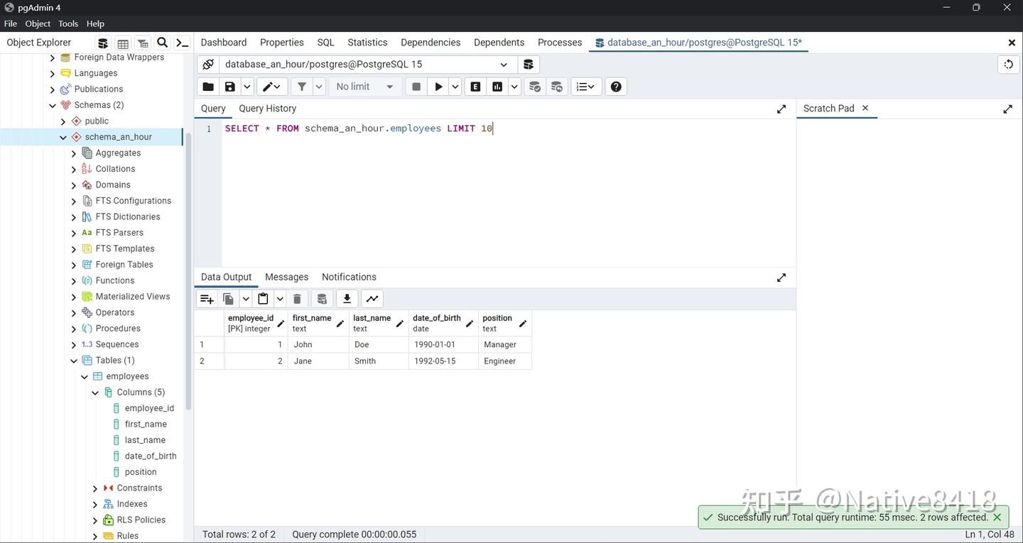 一小时实践入门 pgAdmin - 知乎