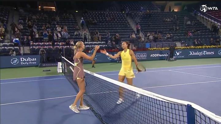 郑钦文：赢得酣畅！横扫劲敌波娃+WTA1000迪拜晋级8强+第6次pk斯娃 - 知乎