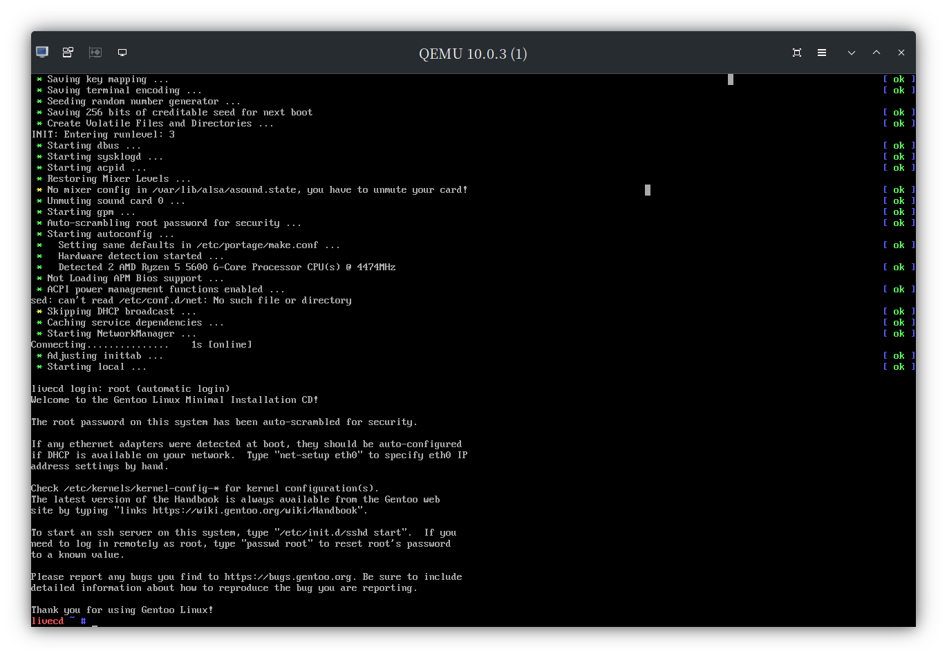 qemu 第七篇：还算优雅地安装 gentoo (上）：efi Boot + KDE+ OpenRC - 知乎