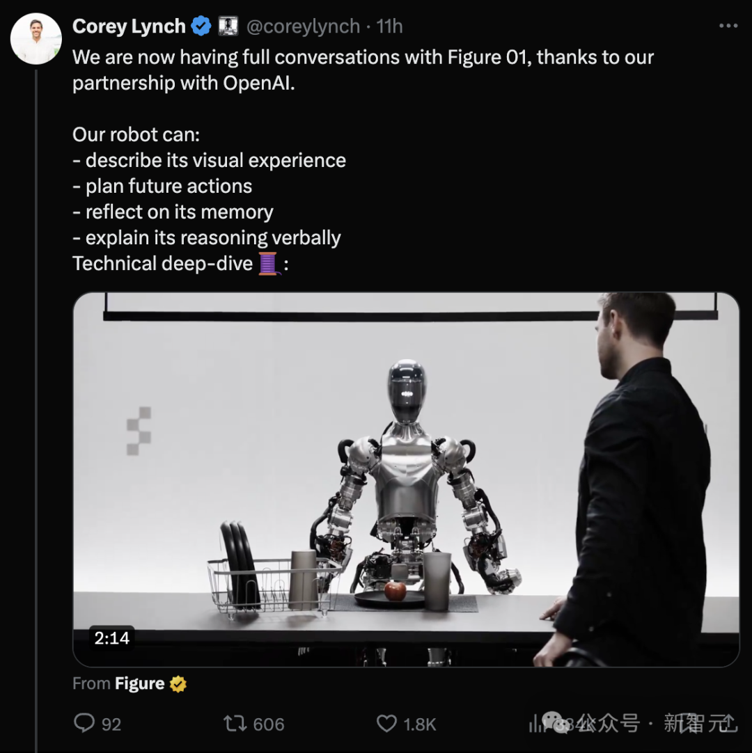 全球首个OpenAI机器人诞生！Figure 01碾压马斯克擎天柱，10亿机器人大军正式启动 - 知乎