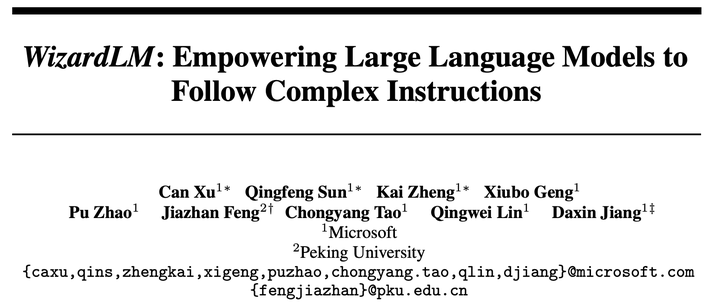 [论文笔记] WizardLM: Empowering Large Language Models to Follow Complex Instructions - 知乎
