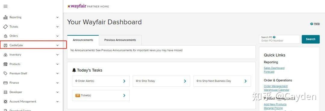 Wayfair卖家申请Castlegate操作流程 - 知乎