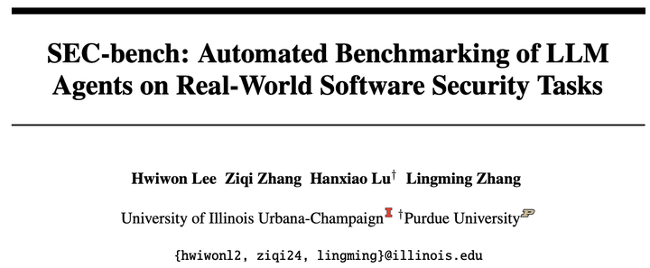 【论文宣传】SEC-bench: 用于评估LLM agent在安全工程任务上的benchmark - 知乎