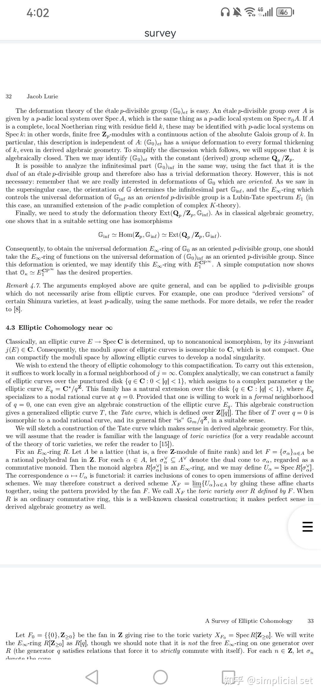 Lurie 的 derived algebraic geometry 有多重要？ - 知乎