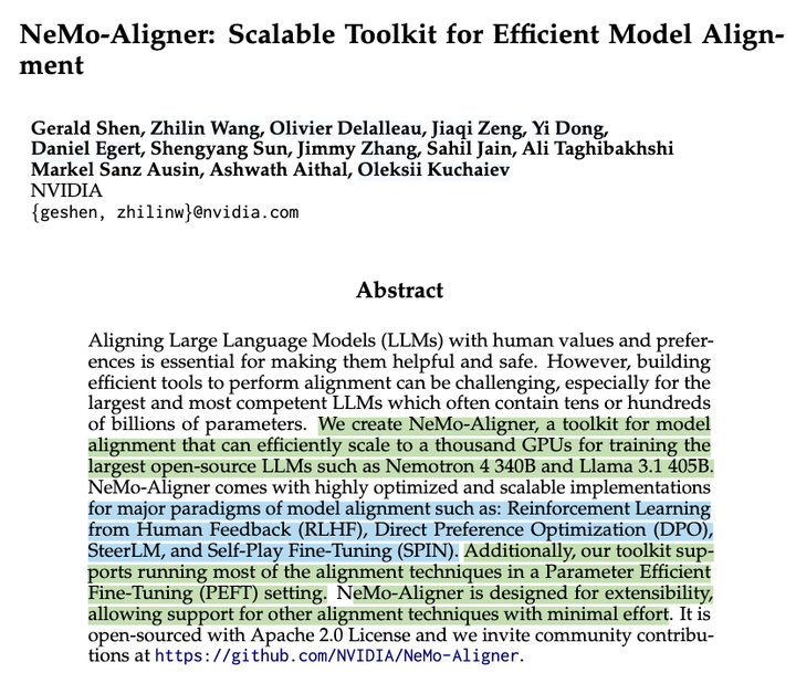 浅析主流 Alignment 算法与 NeMo-Aligner 框架 - 知乎