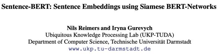 论文笔记 000001 - Sentence-BERT: Sentence Embeddings using Siamese BERT-Networks - 知乎