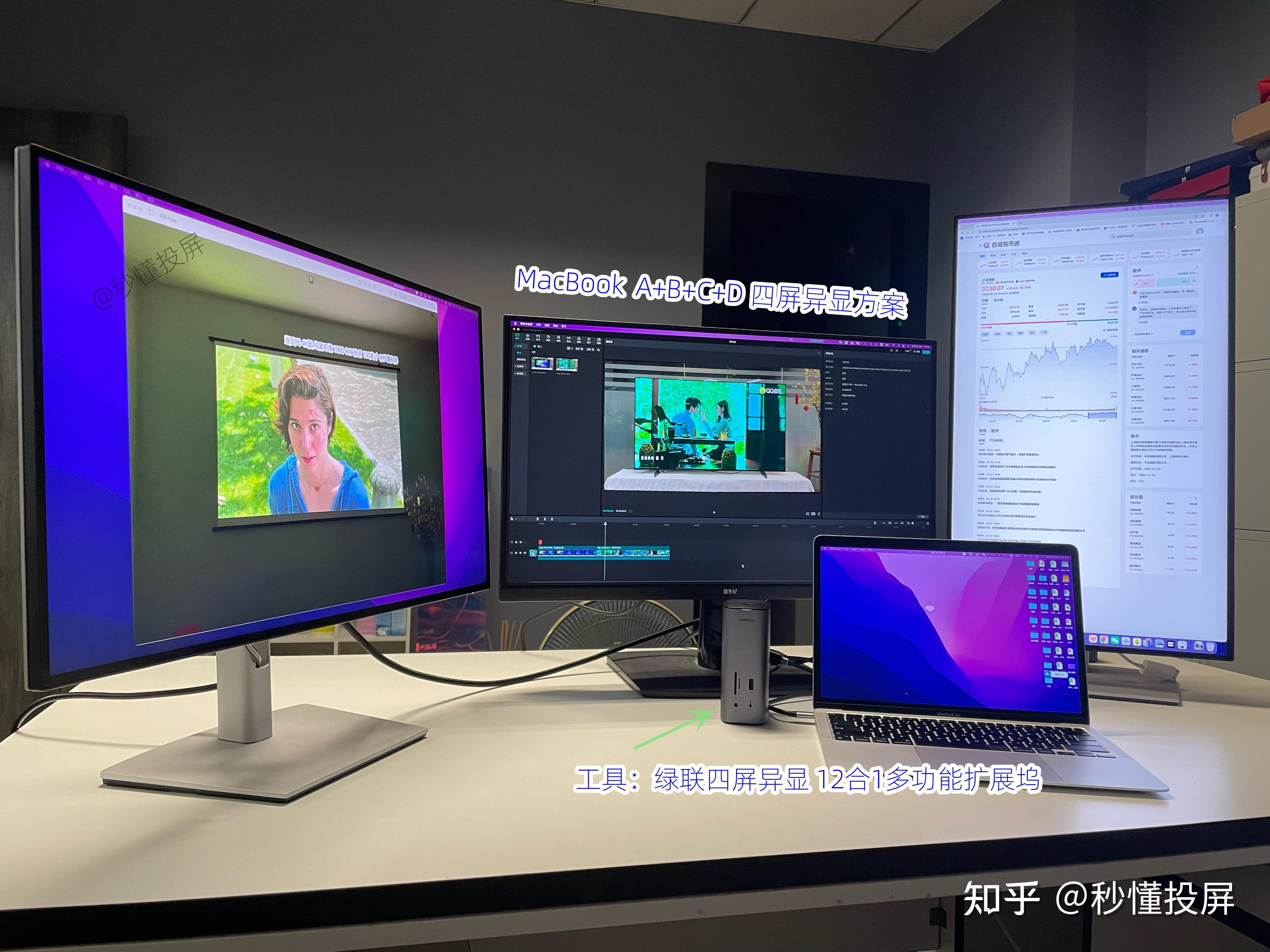 MacBook Pro M1 13寸可以外接两个显示器吗？算上自带的屏幕，3个显示器可以拓展显示吗？ - 知乎