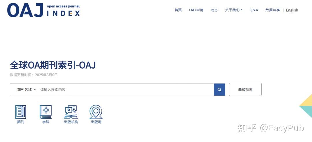 全球开放获取期刊索引 OAJ 是个啥？ - 知乎