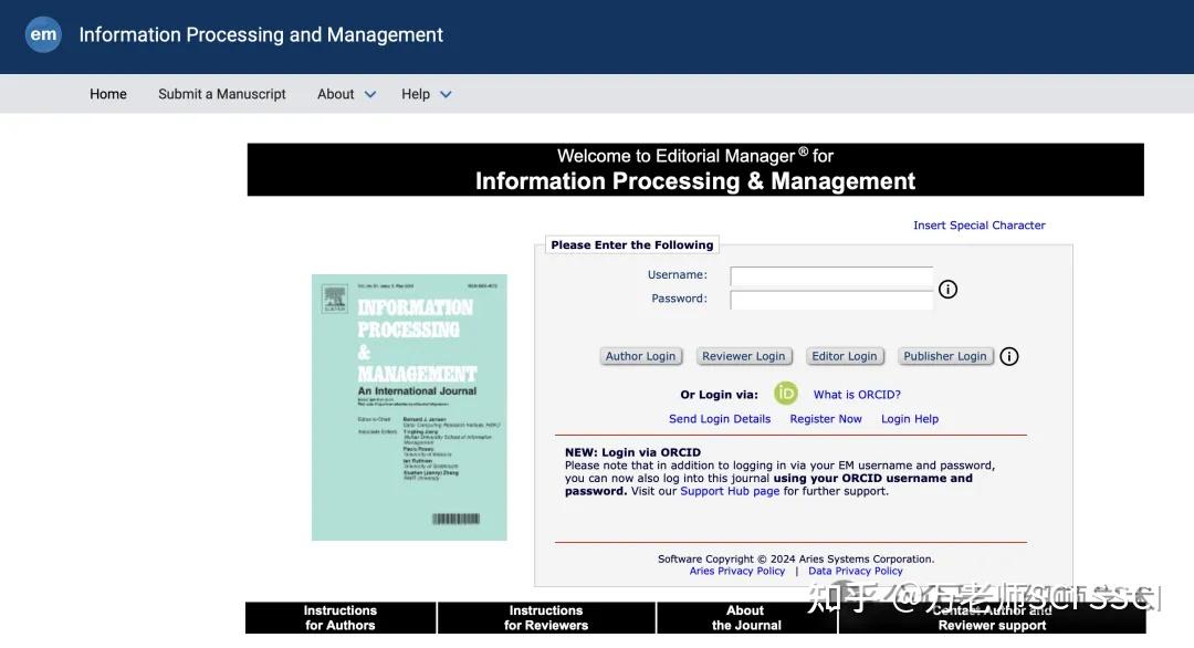 M109《Information Processing & Management》管理学大类SSCI 中科院一区顶刊，因子7.4 - 知乎
