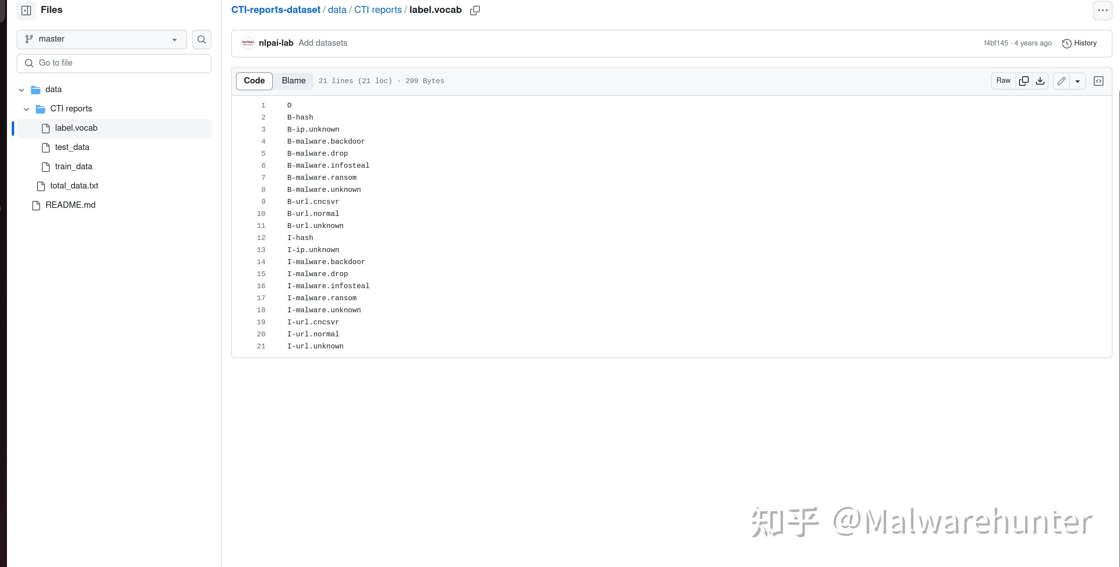 威胁情报标注数据集整理 - 知乎