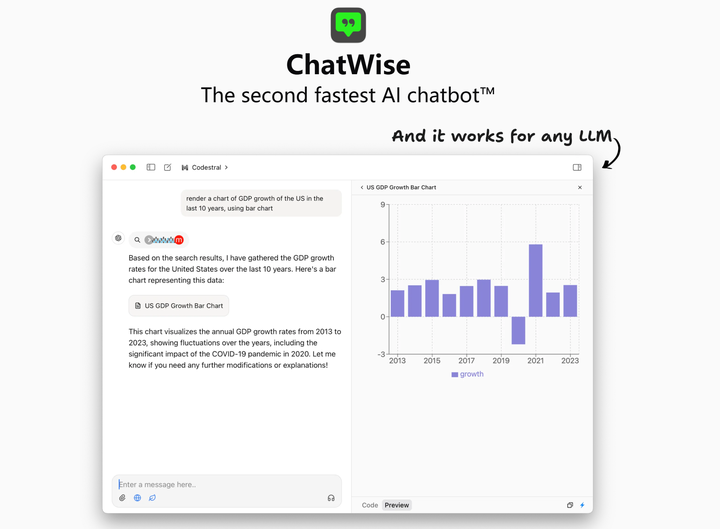 Chatwise：第二快的AI聊天机器人，助力您高效沟通与工作 - 知乎