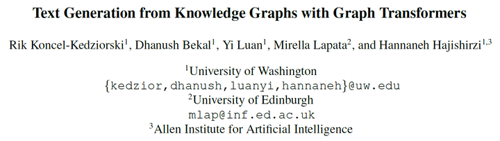 paper6：Text Generation from KG with Transformers - 知乎