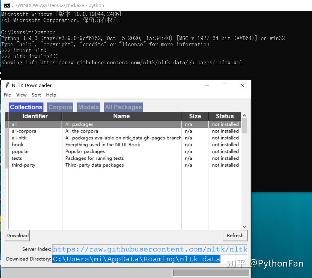 如何下载自然语言处理工具箱NLTK的nltk_data数据包 - 知乎