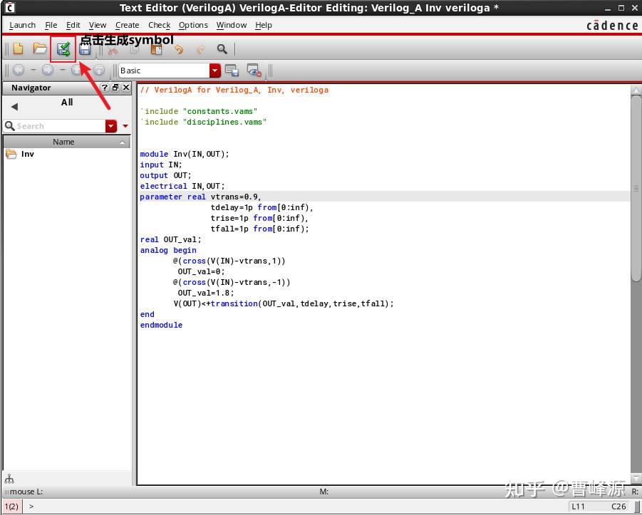 VerilogA简单入门之反相器 - 知乎