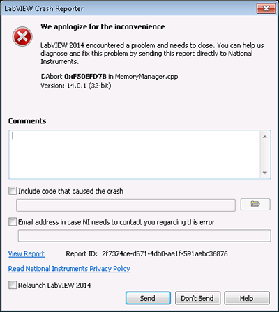 LabVIEW崩溃问题解决方法 - 知乎