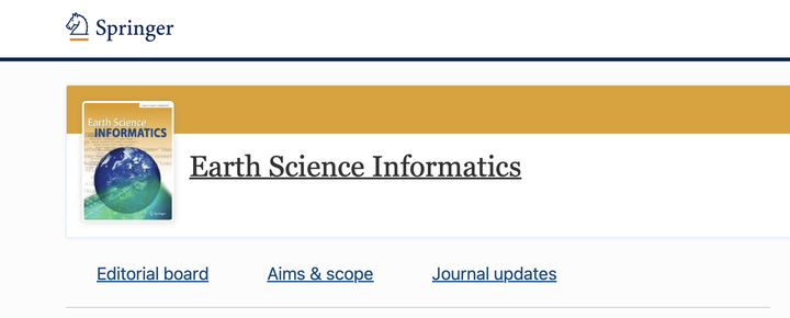 重点推荐：地质，通信，遥感，勘探，监测，人工智能，大数据，四区SCI，《Earth Science Informatics》，因子2.8 - 知乎