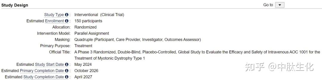 Tides 速递 | Avidity启动AOC 1001三期临床 - 知乎