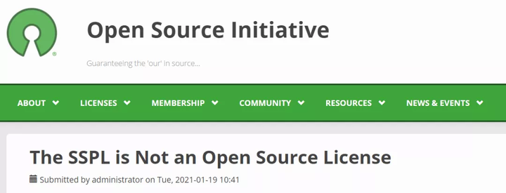 OSI强调：SSPL并不是开源许可证 - 知乎